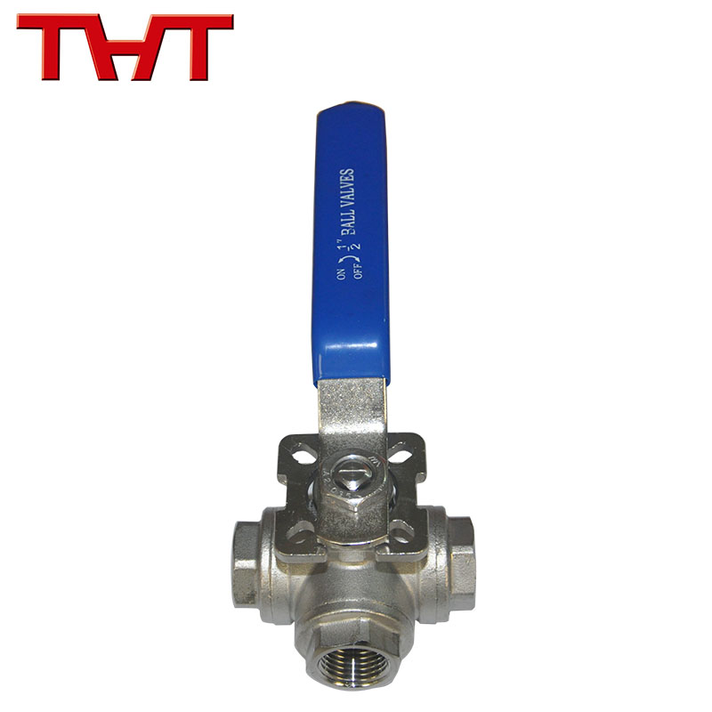 China 3 way female threaded screw ended ball valve Manufacturer and ...